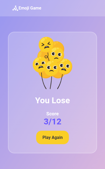 GitHub - kumarnadhprojects/EmojiGame_ReactJS