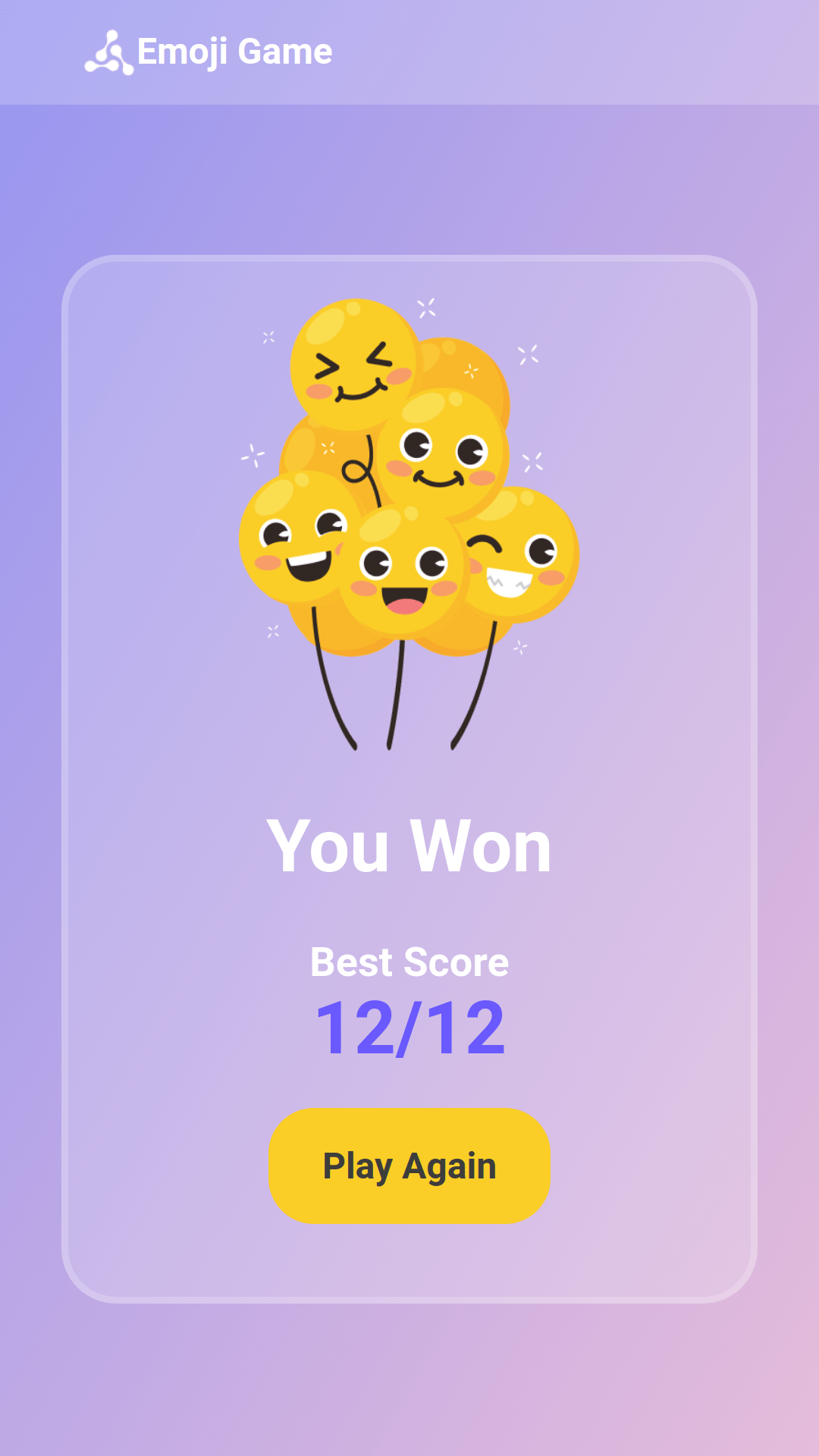 Github Vivekreddy Kemoji Game React 15 A Basic Memory Game Developed Using React Concepts